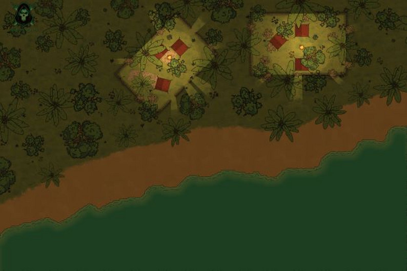 Beach Ruins 60x40 TTRPG Map by Maps 'N' Quests