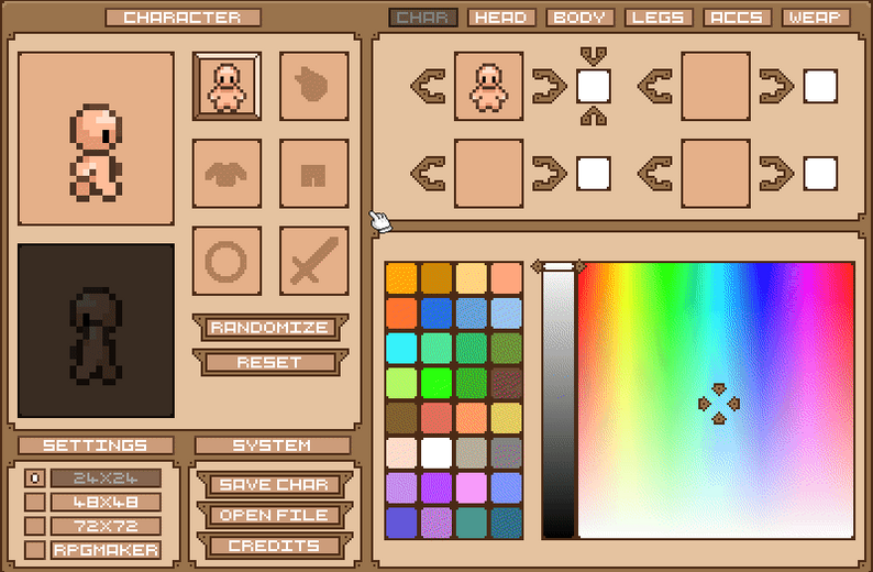 Sprite Creator Tool - RGW by ELV Games