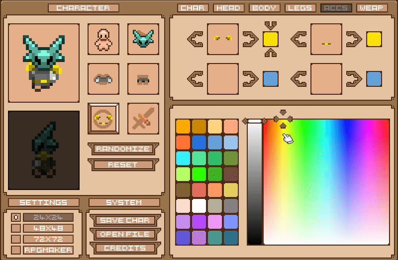 Sprite Creator Tool - RGW by ELV Games