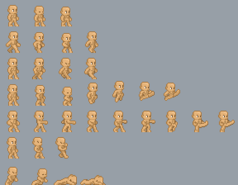 Side View Model Characters by PixelCarvel