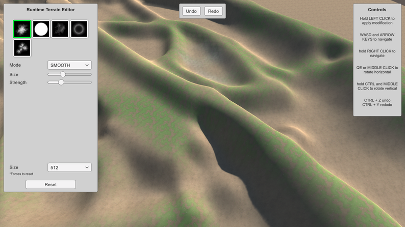 Unity Runtime Terrain Editor by cemuka