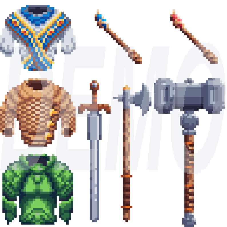 Pixel Art Asset Fantasy Pack by PolyB