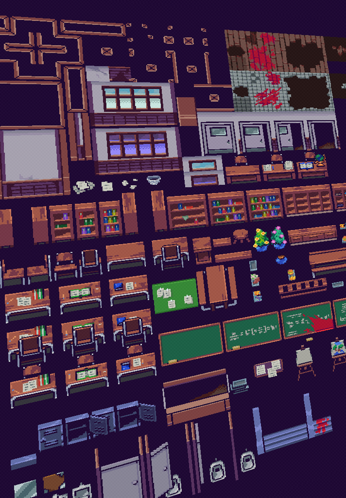 School Tileset by Jestan