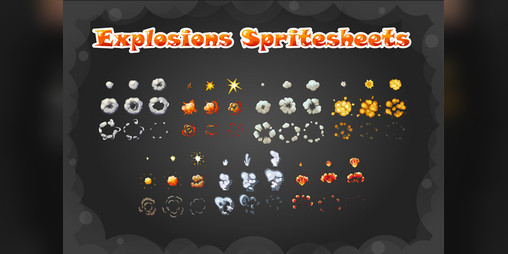 7 Explosion Sprites by Free Game Assets (GUI, Sprite, Tilesets)