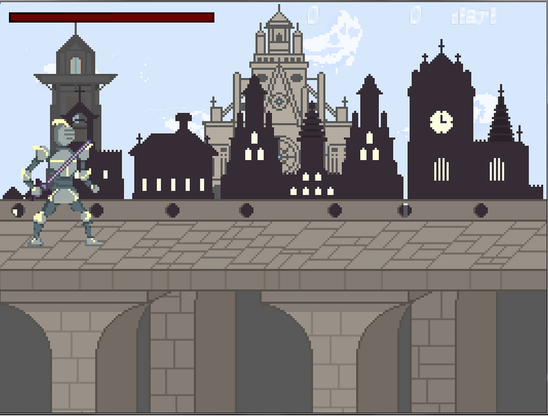 Slash Knight assets(64 * 64) + Parallax by Marqueeplier