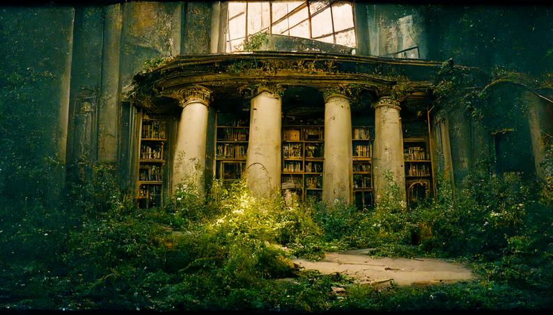 Ancient Library Backgrounds by FieraRyan