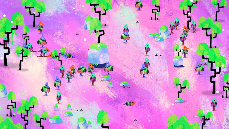 Neon Knives by cookiecrayon