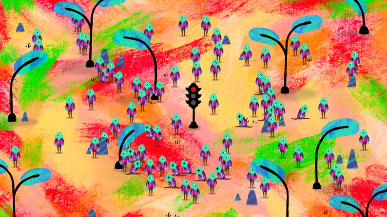 Neon Knives by cookiecrayon