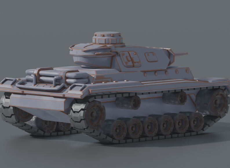 Panzer III Tank 3D Model by Coynese