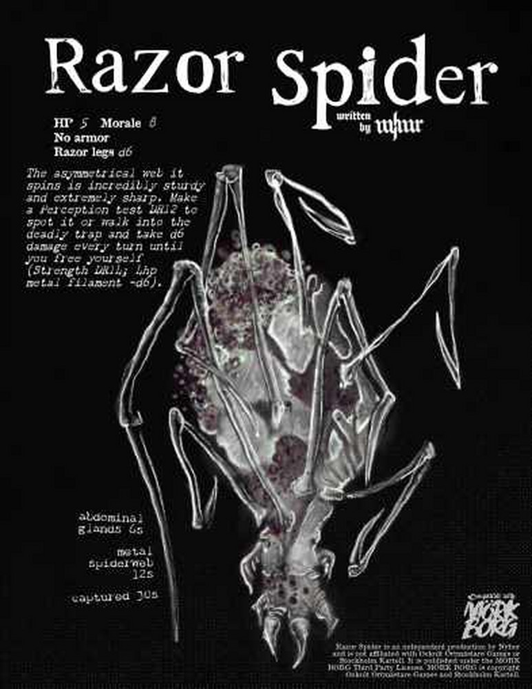 Mörk Borg - Razor Spider by Nyhur