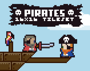 16x16 Pirates Tileset by 0x72