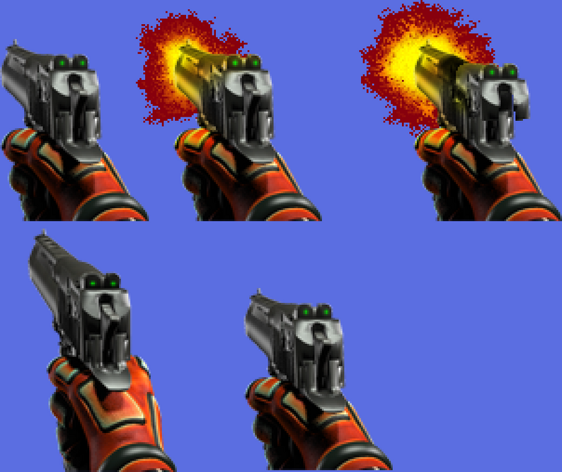 FPS Gun Sprites by Rekkimaru