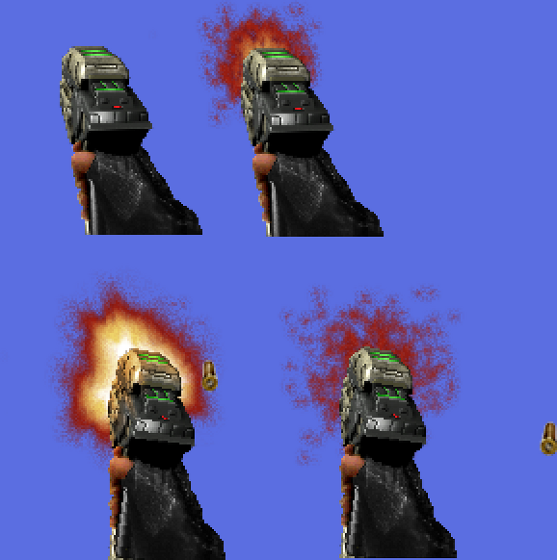 FPS Gun Sprites by Rekkimaru