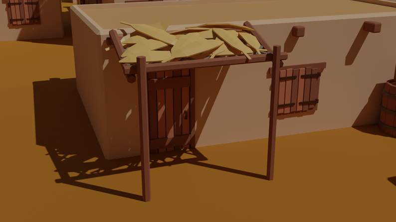 Low Poly Desert Buildings by LowPolyAssets