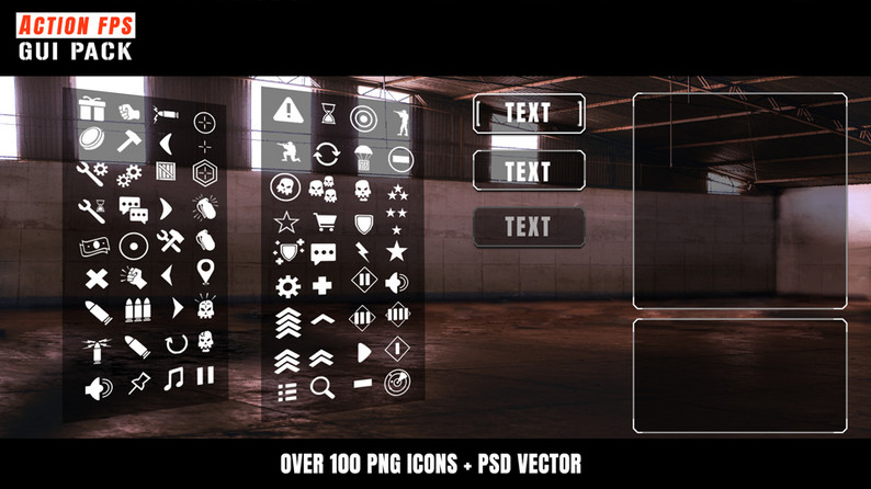 Action FPS Gui Pack by ICreatePixels