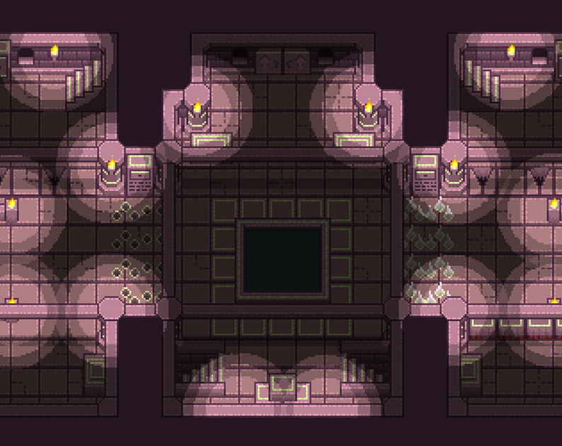 Temple Tileset 16x16 Pixelart [Rogue Adventure] by ELV Games