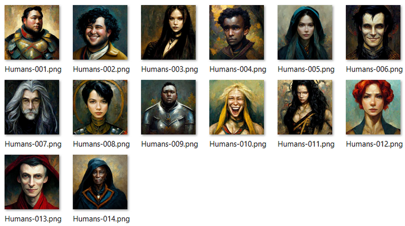 Fantasy Races Portraits Pack 1 by q4ia