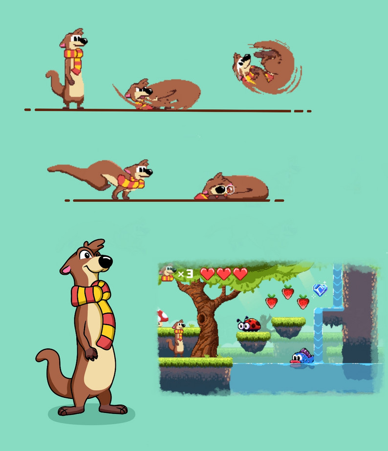 Free Otterpack character animations by Hamstar games