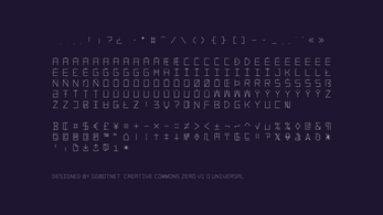 Alpha Prota Font - CC0 by GGBotNet