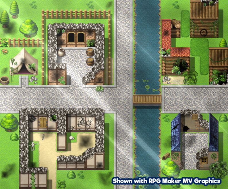 KR Ruins Tileset Kit for RPGs by Kokoro Reflections