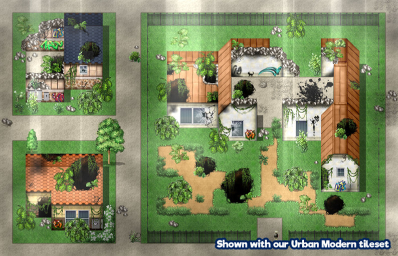KR Ruins Tileset Kit for RPGs by Kokoro Reflections