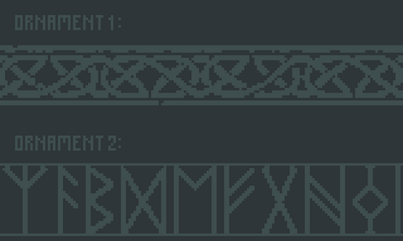Elder Futhark Pixel Font by Valiegraphie