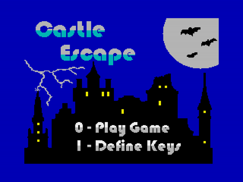 Castle Escape (ZX Spectrum 48K-128K) by IrataHack
