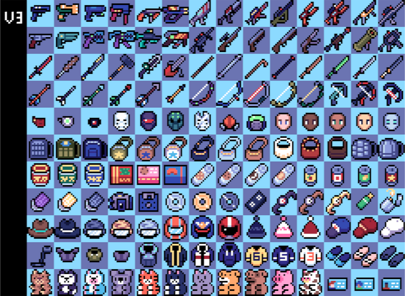 Retro Cybercity Item Sprite Pack (updated to v3) by everlyspixelsandpens