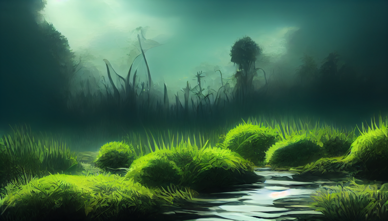 Fantasy Swamp Backgrounds by Lornn