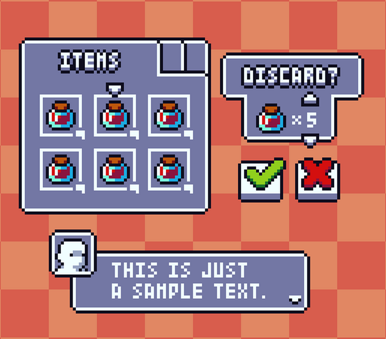 DVA'S GUI Pixel Art Asset Pack: Bars 'N' Boxes by DanVelasquezArt