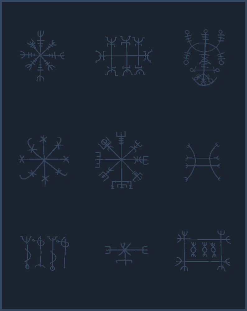 Pixel Art Icelandic Magical Staves SVG Pack by Valiegraphie