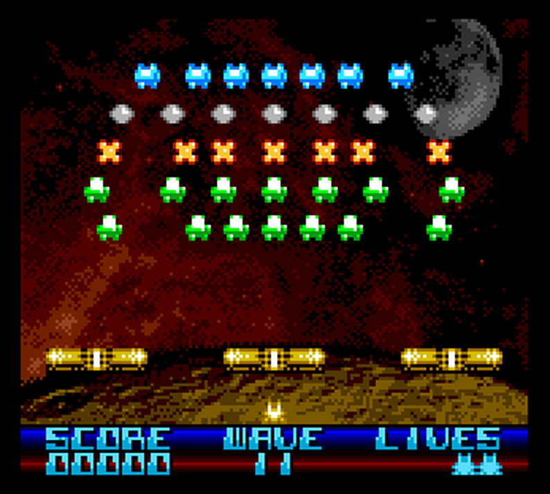 Space Invasion (Game Boy Color) by Thalamus Digital Publishing Ltd.