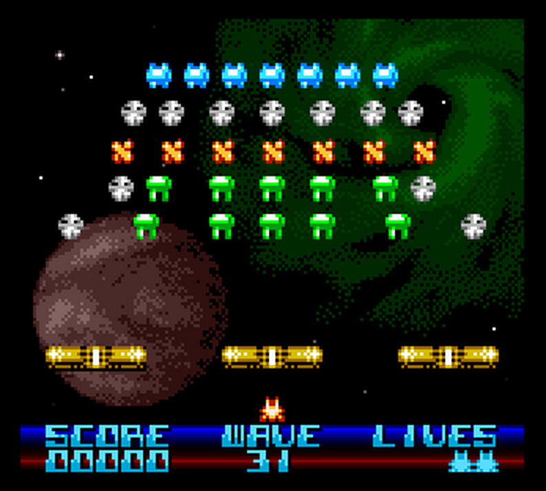 Space Invasion (Game Boy Color) by Thalamus Digital Publishing Ltd.