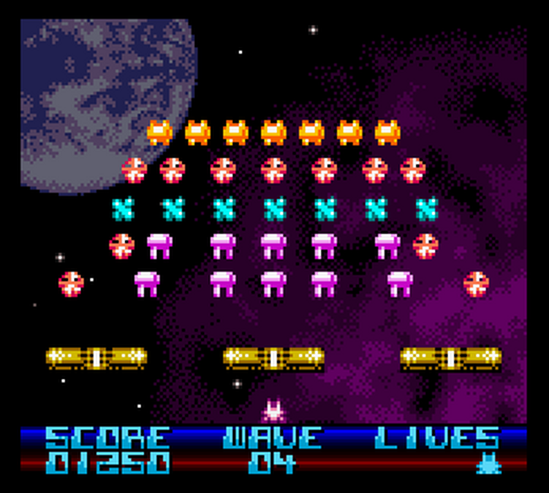 Space Invasion (Game Boy Color) by Thalamus Digital Publishing Ltd.