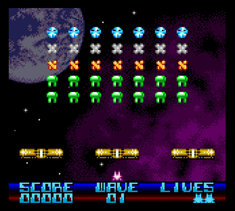 Space Invasion (Game Boy Color) by Thalamus Digital Publishing Ltd.