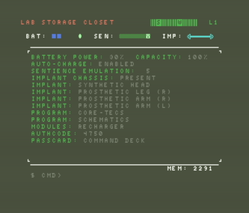 Sad Droid (C64) Commodore 64 by Mo's Full F* Sci-Fi Adventures (MoSoft)