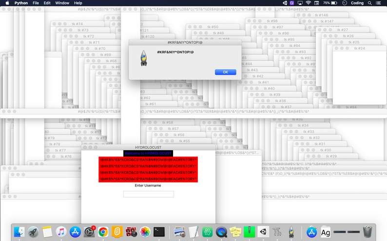 HYDROLOCUST (python virus source code)(.py) by zonellobster250
