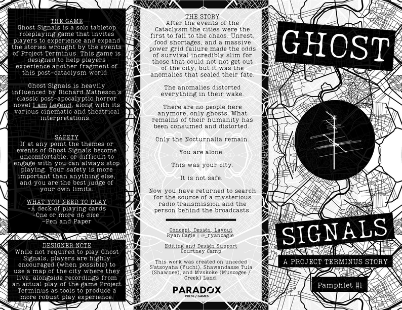 Ghost Signals by Paradox Press / Games