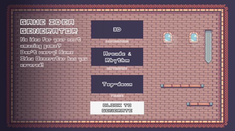 Game Idea Generator by TWAssBoy