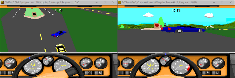 Stunts / 4D Sports Driving Multiplayer for DOSBox by kurtis2221