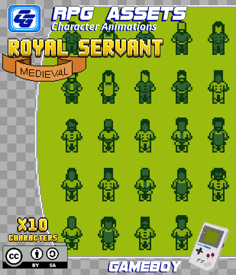 RPG Asset Character 'Royal Servant' GB by chasersgaming