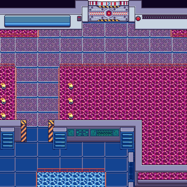 Land of pixels - Laboratory pixel art tileset Top down by marceles 🌴