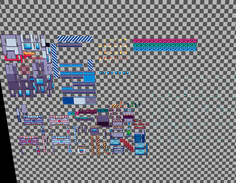 Land of pixels - Laboratory pixel art tileset Top down by marceles 🌴