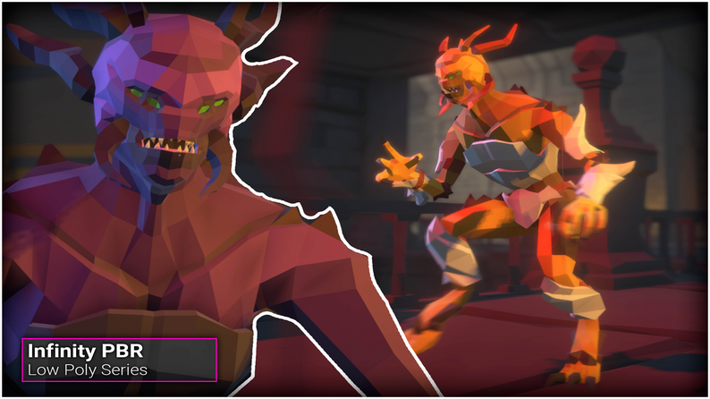 Low Poly Character - Demons - Fantasy RPG - Unity by Infinity PBR