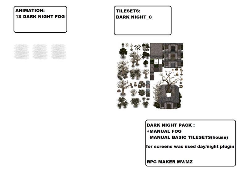 DARK NIGHT PACK-FREE RPG MAKER MV/MZ by NeonPixel