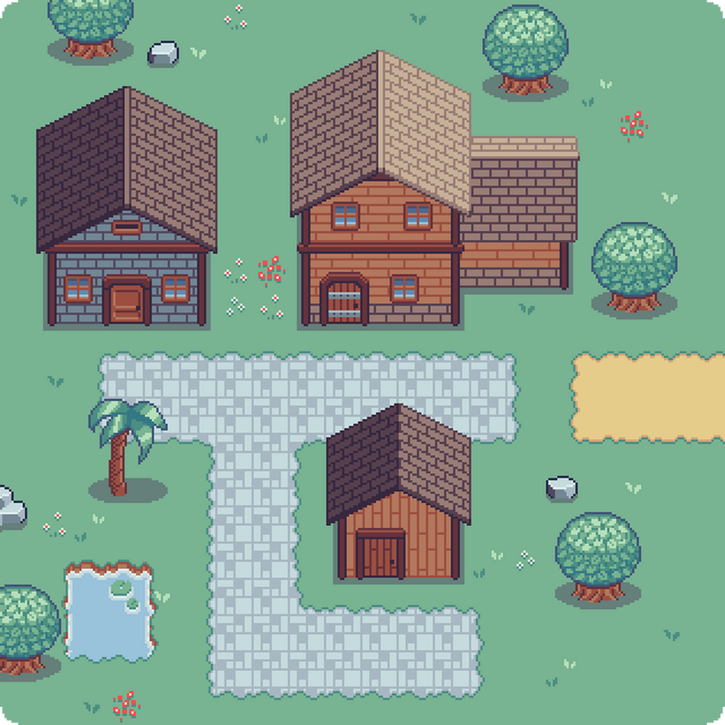 Exterior Tileset Pack by Bagas Aditya Winata