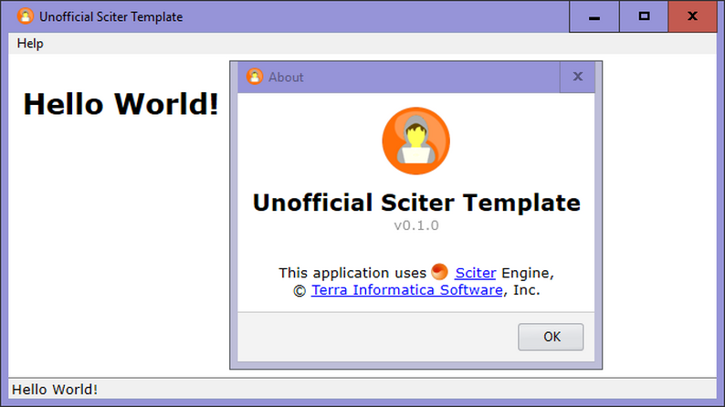 Unofficial Sciter Template by Girkov Arpa