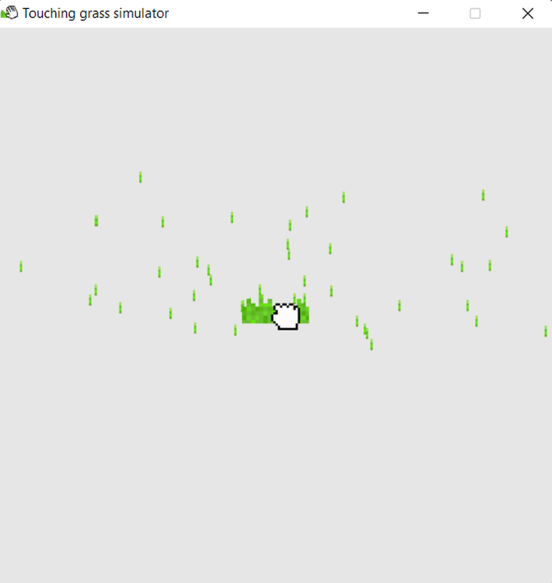 Touching grass simulator by Abfelgames
