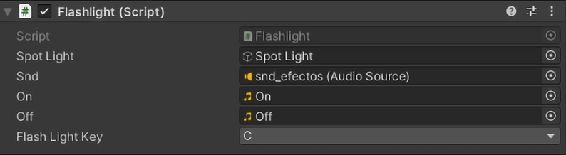 Unity3d Flashlight Script by Gerardo Rodriguez