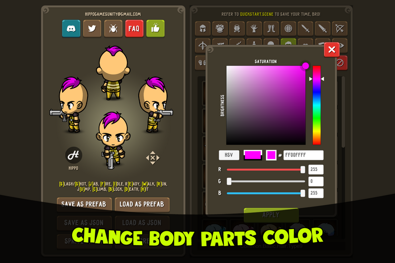 Military Heroes: 4-Directional Character Editor by Hippo
